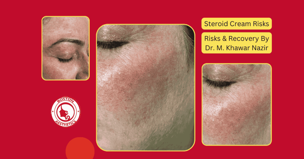 Steroid Cream Risks & Recovery in Lahore - Boston Aesthetics
